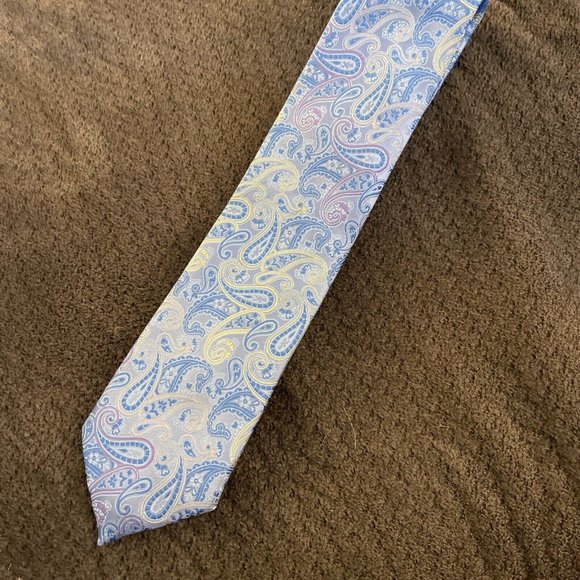 XMI | Accessories | Xmi Blue Paisley Mens Tie Oc2 | Poshmark